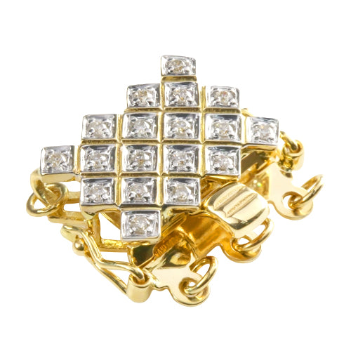 D1517 Diamond Multi 3 Row Clasp – Goldenage International - World ...