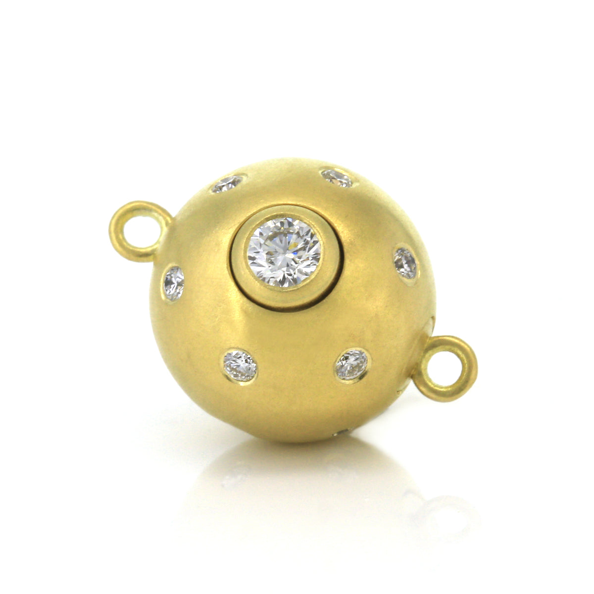 D2509 Diamond Push Button Ball Clasp – Goldenage International - World ...
